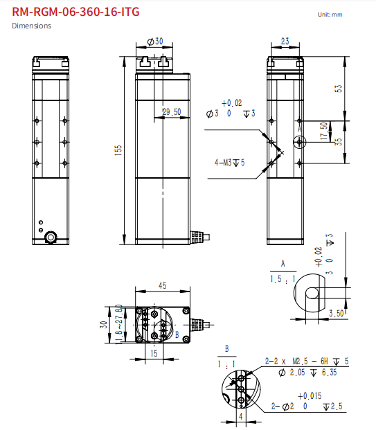 RobustMotion RM-RGM agarre rotativo, controlador y servo accionamiento todos integrados ...